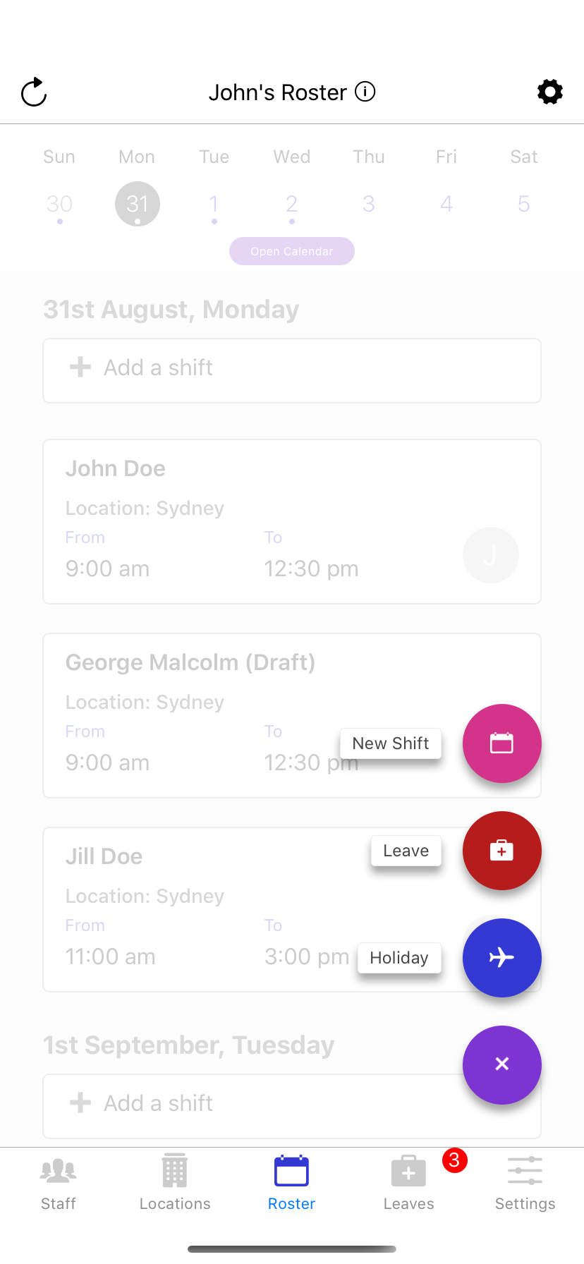 Get my Roster - Cloud Platform